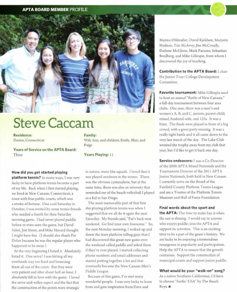 APTA Board Member Profile – Steve Cacaam, Junior Tour Guru | Platform ...